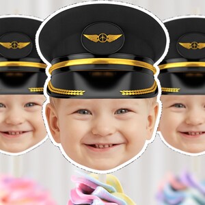Airline PILOT Cupcake Topper (DIGITAL FILE) , Printable Cupcaketopper ...