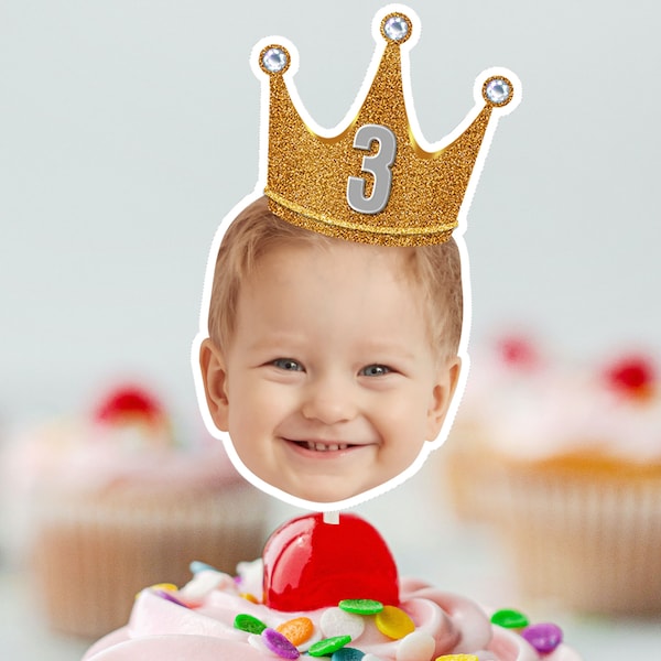 Crown Cupcake Topper - Etsy