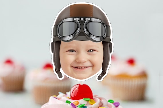 Retro PILOT Cupcake Topper DIGITAL FILE Printable | Etsy