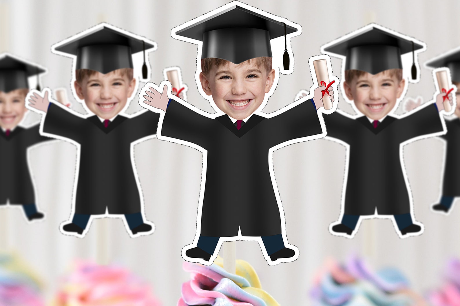Personalized Graduation Cupcake Topper (digital File) - Etsy