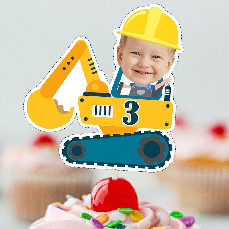 Excavator Cake Topper - Etsy