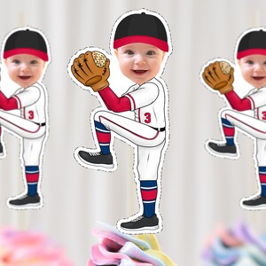 BASEBALL Pitcher Cupcake Topper (DIGITAL FILE) , Printable ...