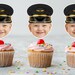 Airline PILOT Cupcake Topper (DIGITAL FILE) , Printable Cupcaketopper ...