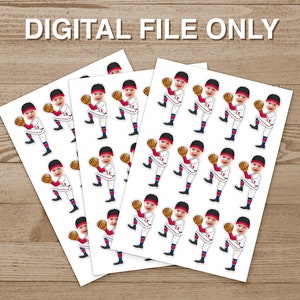 BASEBALL Pitcher Cupcake Topper (DIGITAL FILE) , Printable ...