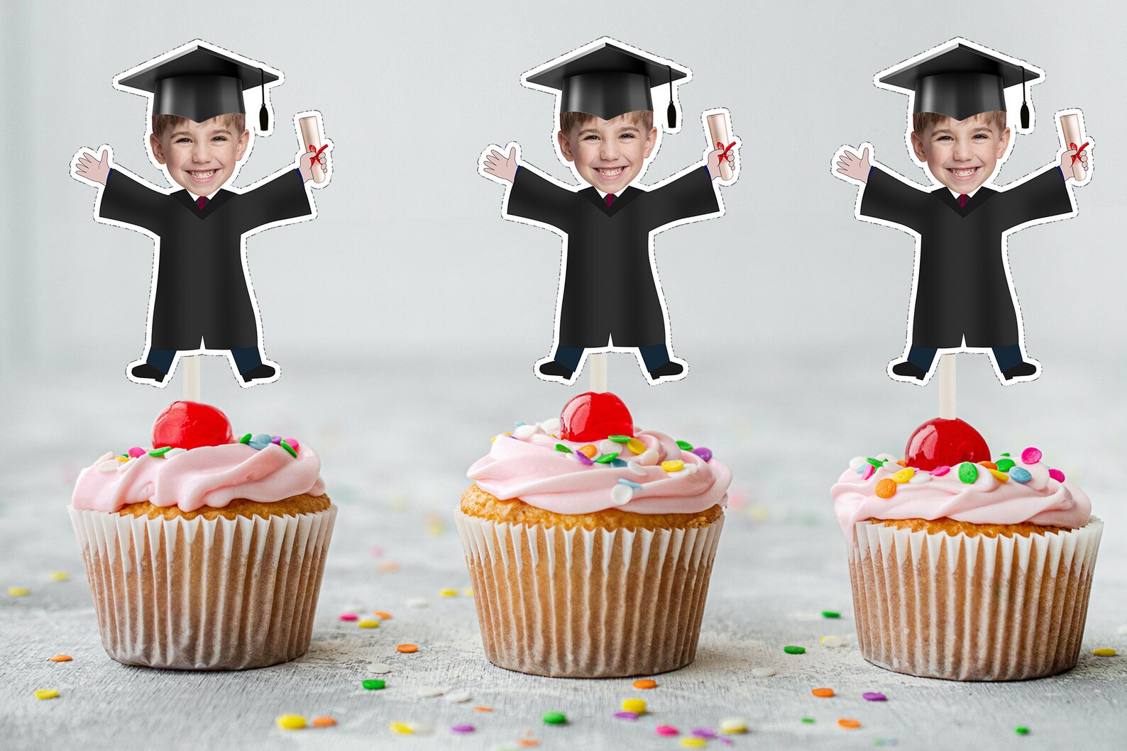 Personalized Graduation Cupcake Topper (digital File) - Etsy