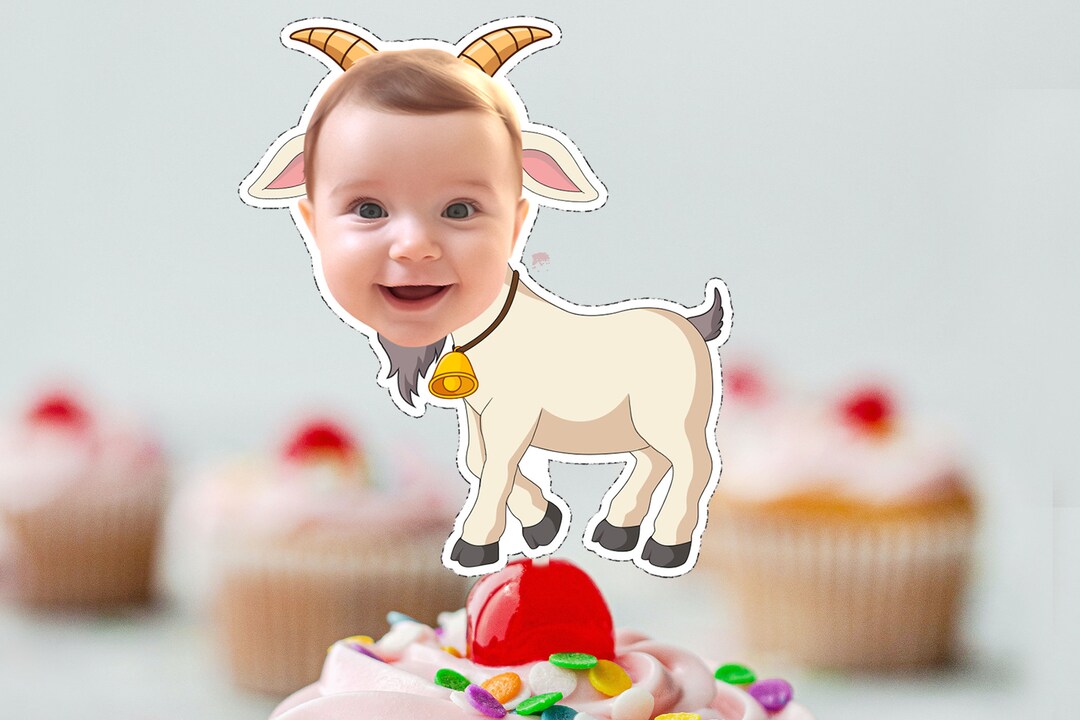 GOAT Cupcake Topper (DIGITAL FILE) , Printable Cupcaketopper ...