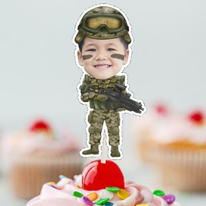 SOLDIER Cupcake Topper (DIGITAL FILE) , Printable Cupcaketopper ...