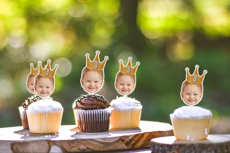 CROWN Cupcake Topper (DIGITAL FILE) , Printable Cupcaketopper ...