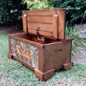 Toy Chest/camouflage/ Personalized/hand Carved/memory Box/wooden Chest ...