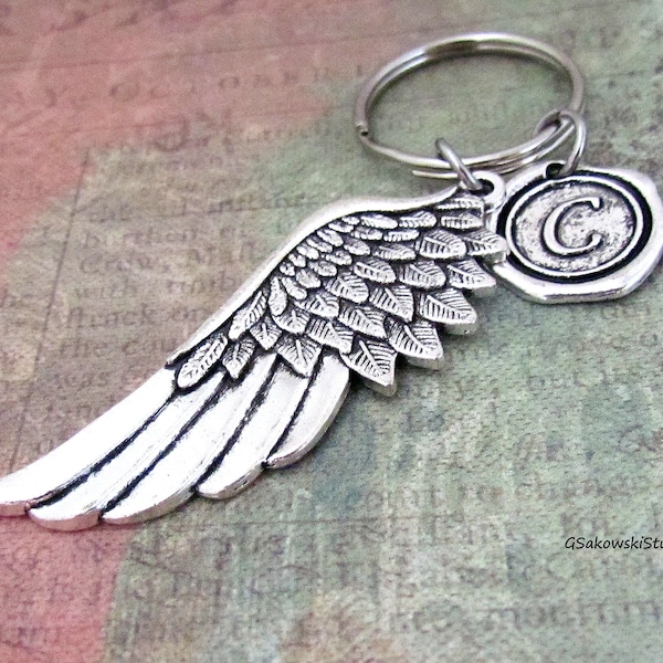 Angel Wing Key Chain - Etsy