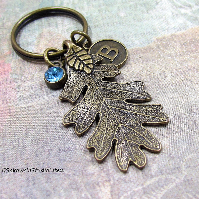 Keyring Oak Leaf - Etsy