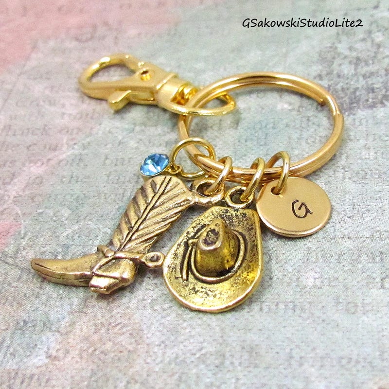 Key Chain Cowboy Boot - Etsy