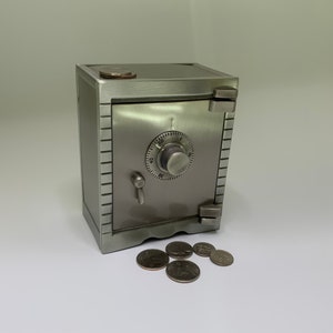 Personalized Vault Shaped Piggy Bank Pewter Finish - Etsy
