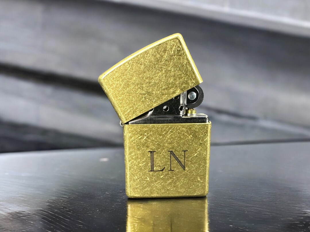 Personalized Street Brass Zippo Lighter Engraved Free. A Windproof ...