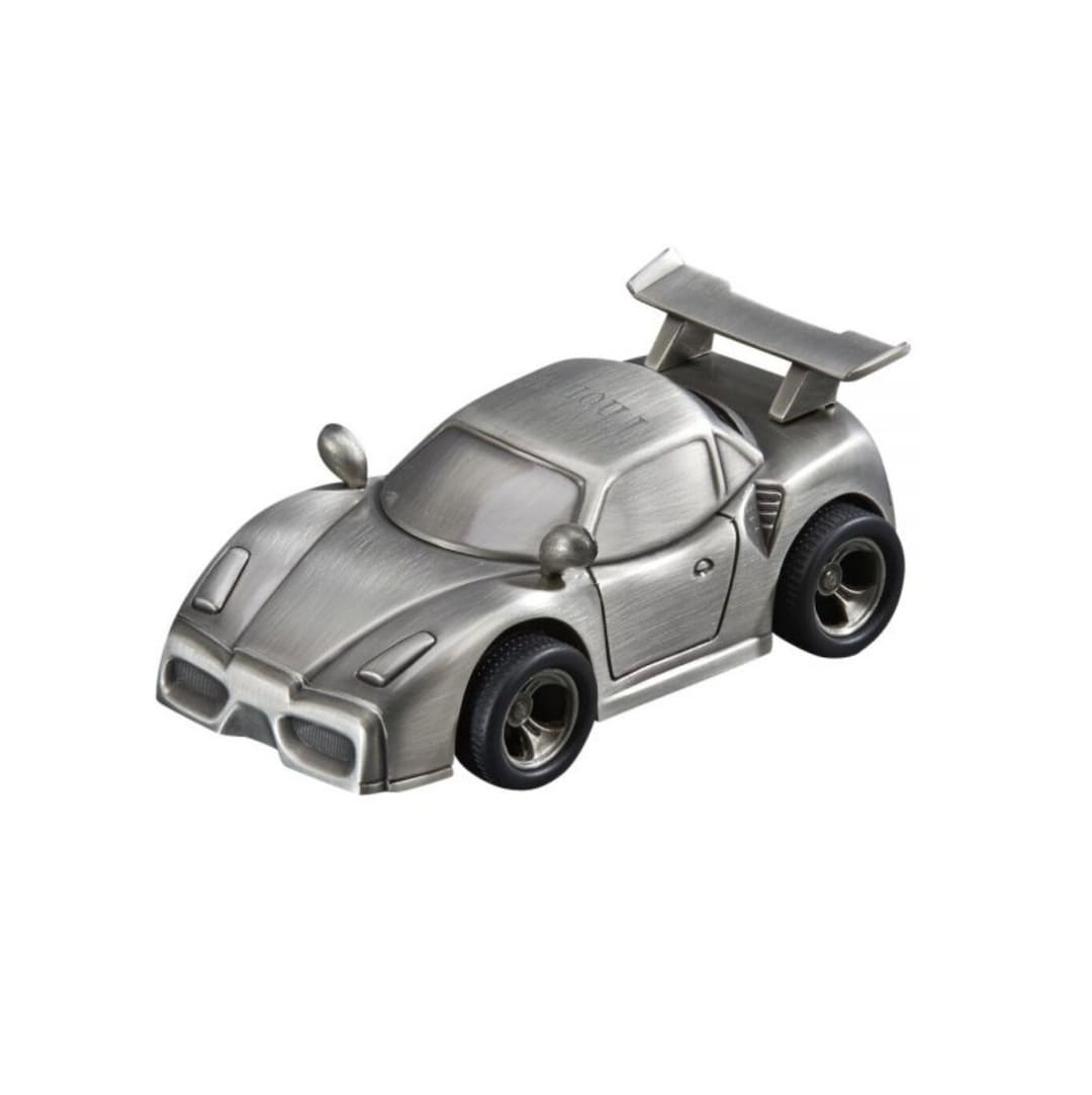 Personalized Sports Car Coin Bank Piggy Bank Pewter Finish Custom ...