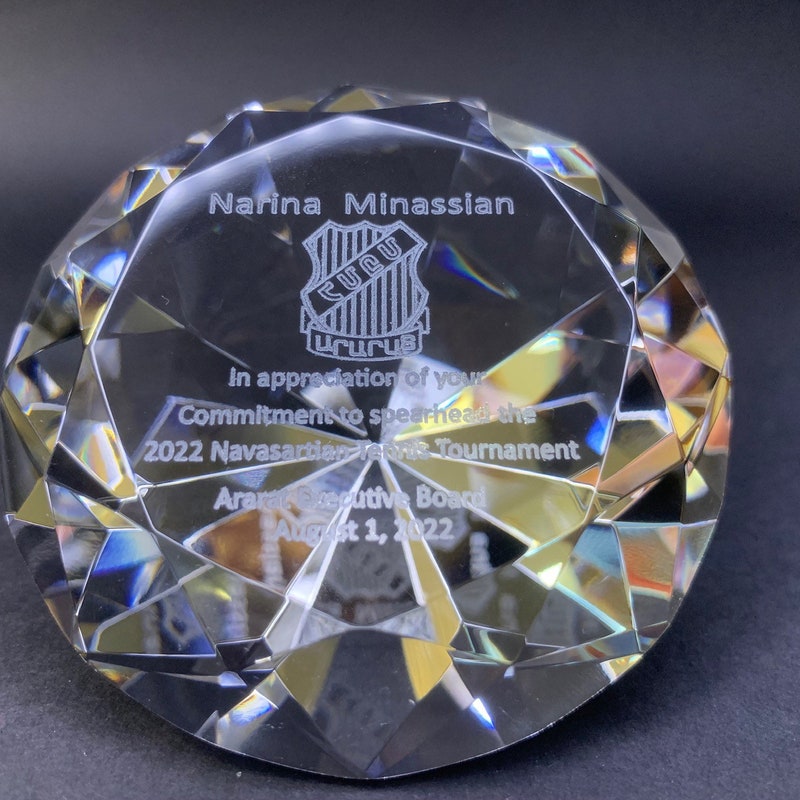 Crystal Paperweight - Etsy UK