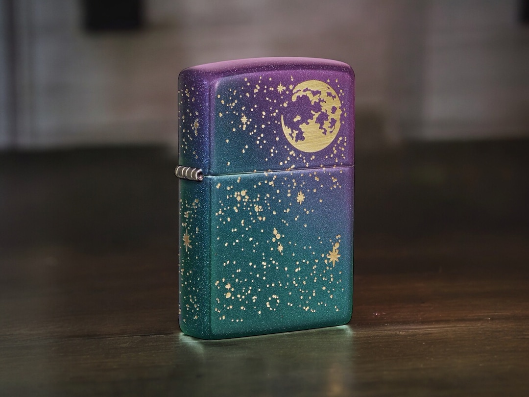 Personalized Starry Sky Zippo Lighter, Engraved Iridescent Windproof ...