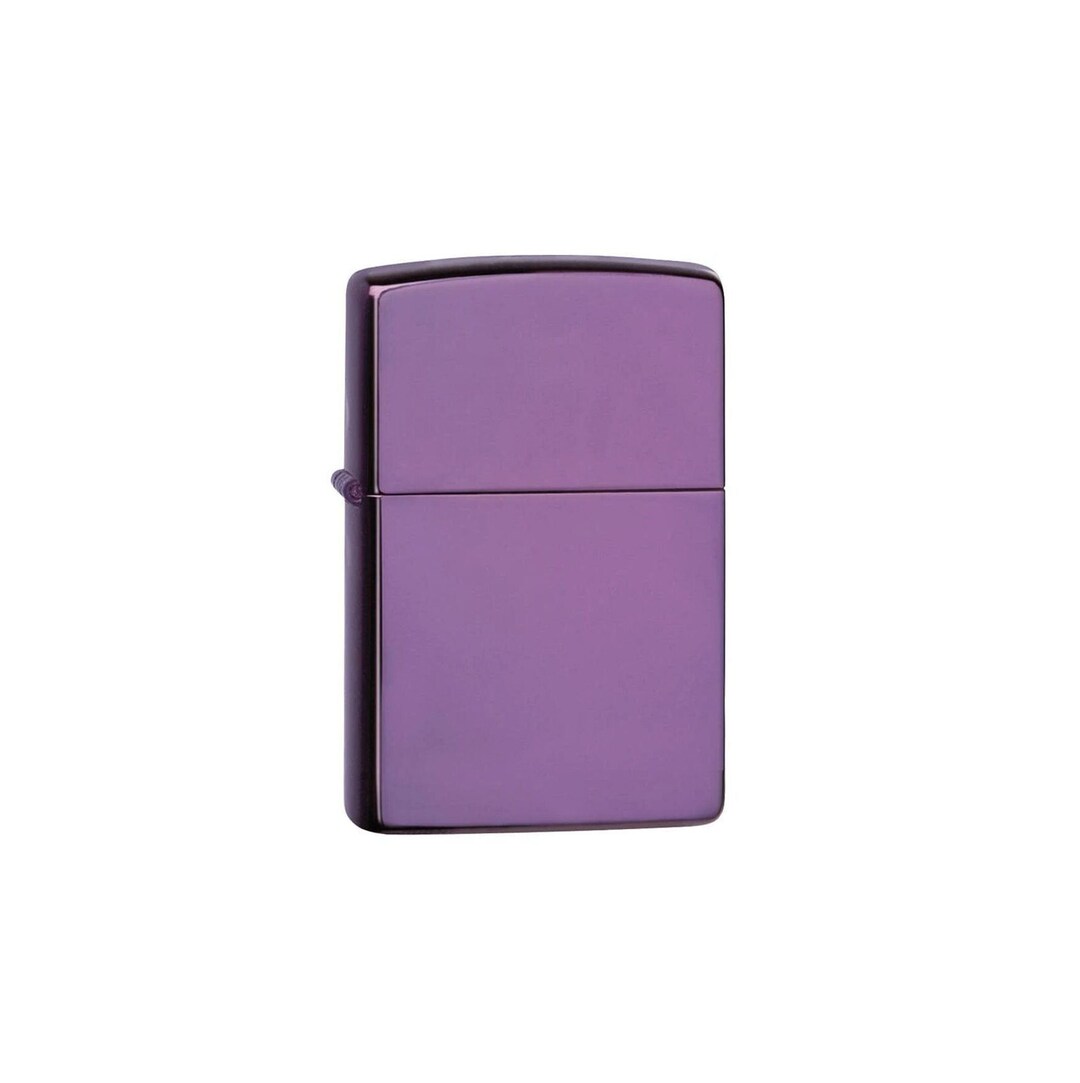 Personalized High Polish Purple Zippo Lighter Engraved Free. A ...