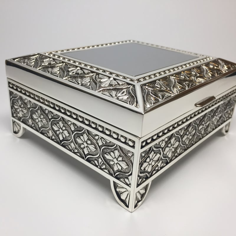 Silver Jewelry Box - Etsy