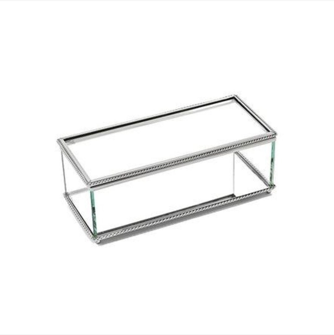 Personalized Rectangular Glass Jewelry Box 8" Engraved Free for Mom or ...