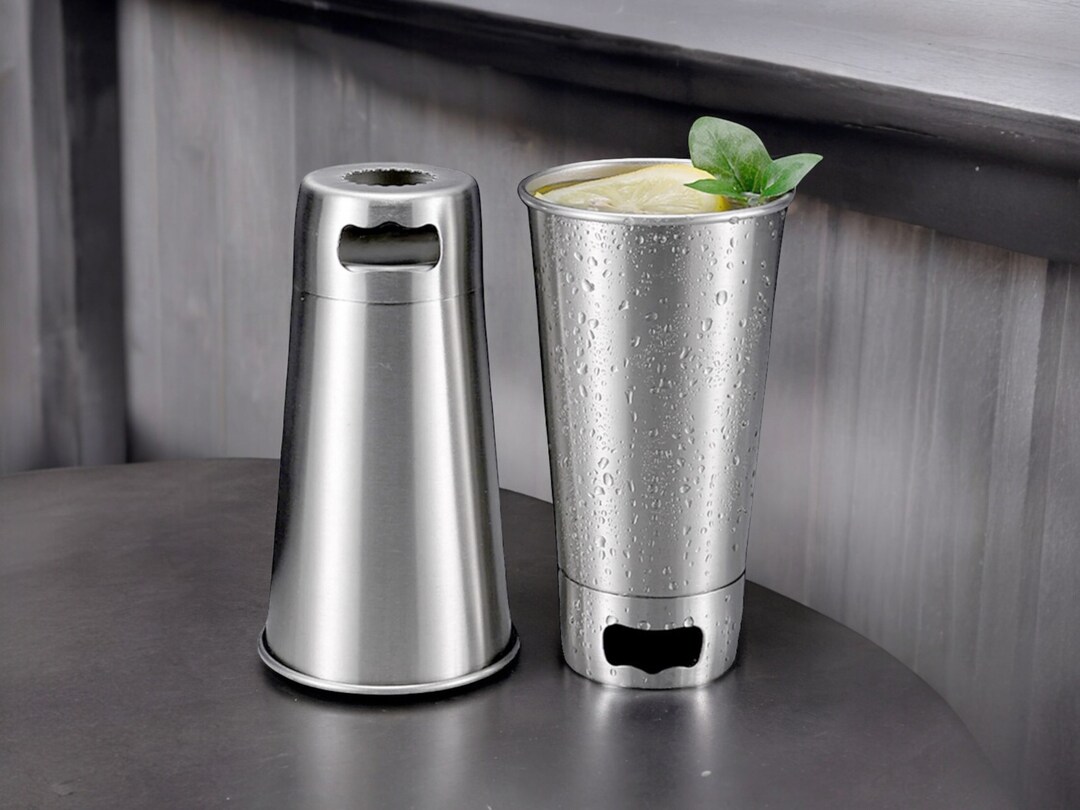 Engraved Stainless Steel Cup With Dual Bottle Openers 16 Oz - for ...