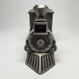 Personalized Pewter Train Coin Bank Personalized Free for Baby - Etsy