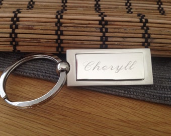 Personalized Silver Dart Board Key Chain Engraved Groomsmen - Etsy