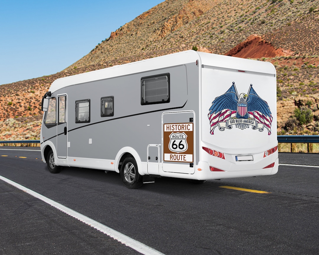 Vinyl Stickers With UV Coating, Caravan Vinly Decal, Camper Decal ...