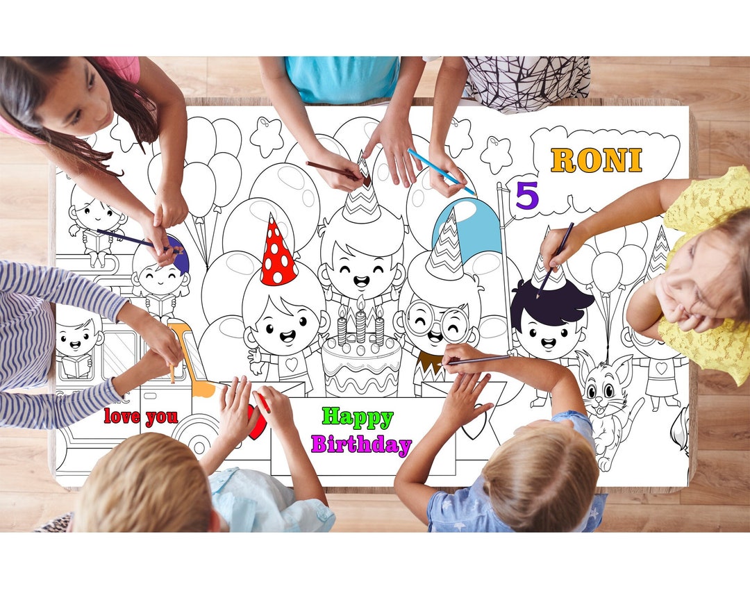 A Giant Custom Birthday Poster, or a Custom Table Cover for Parties ...