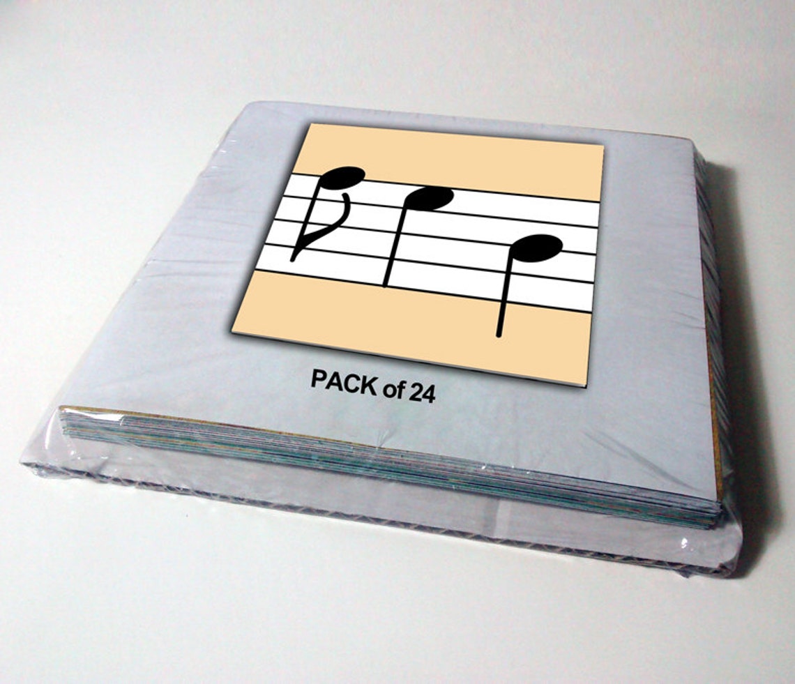 Music Notes Tile, Waterproof Vinyl Tile Pack of 24, Tile Decals for ...