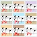 Music Notes Tile, Waterproof Vinyl Tile Pack of 24, Tile Decals for ...