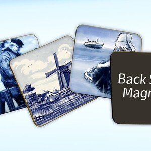 A Dutch Cultural Magnetic Coasters Including Wooden Stand Set, Coaster ...