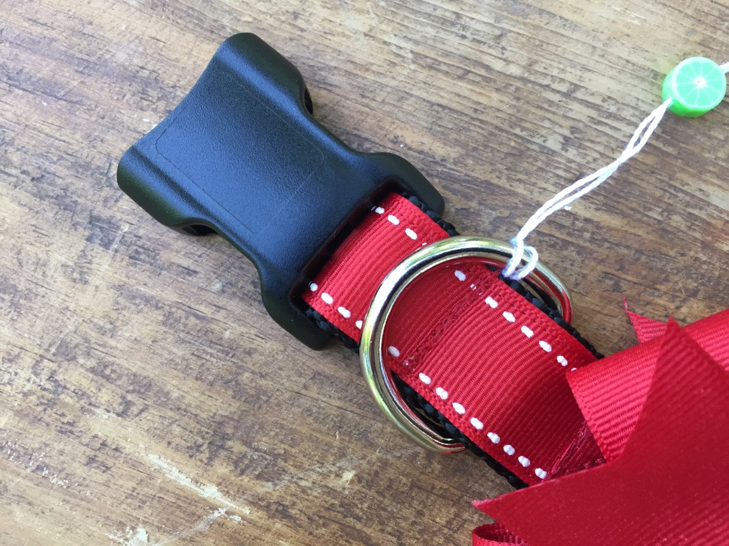 Beautiful Red Bow Dog Collar Red Dog Collar Dressy Dog | Etsy