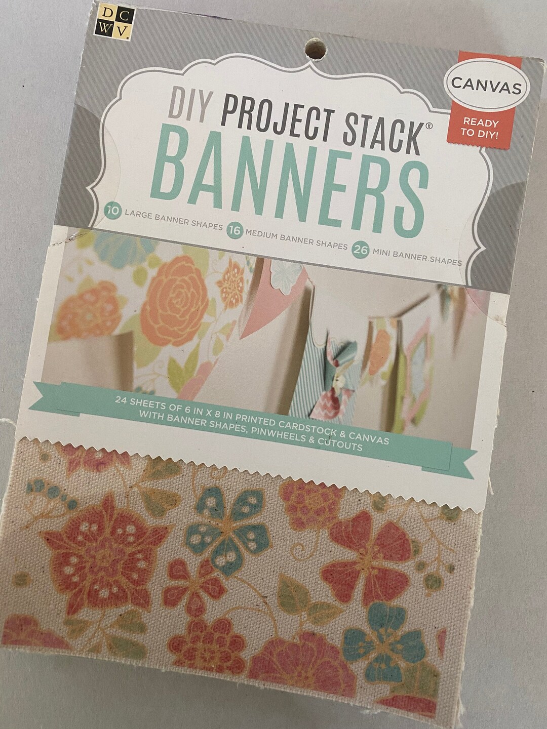 6" X 8" DIY Premium Project Stack Banners - Canvas and Card Stock for ...