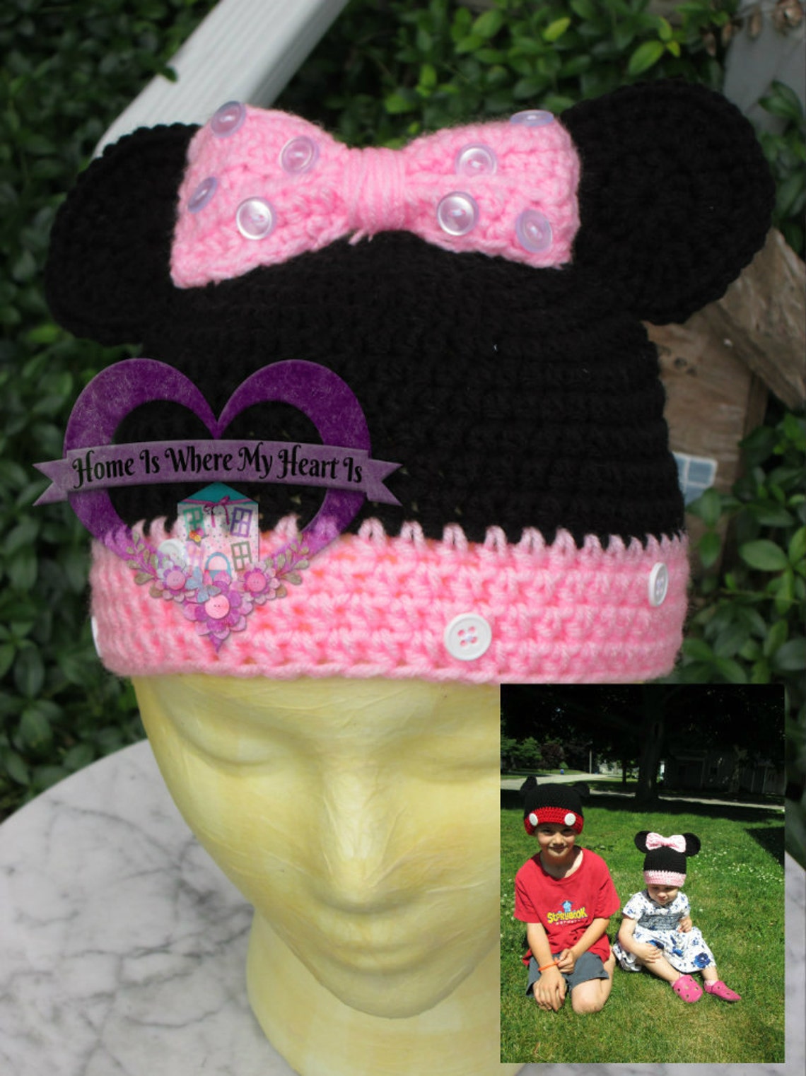 Mickey and Minnie Mouse Inspired Hats - Etsy