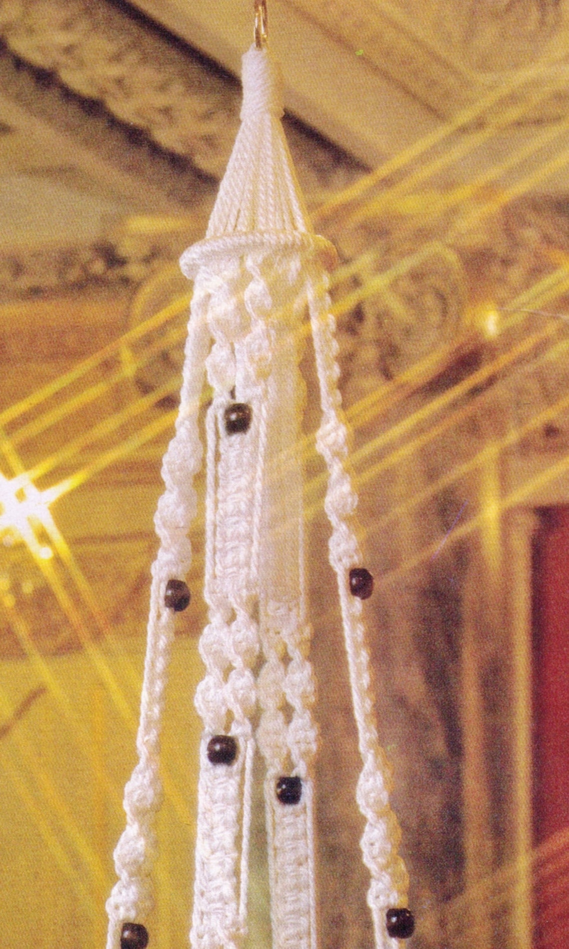 Vintage MACRAME Retro Lifetyle 70'S Hanging Pot Plant Fruit Holder ...