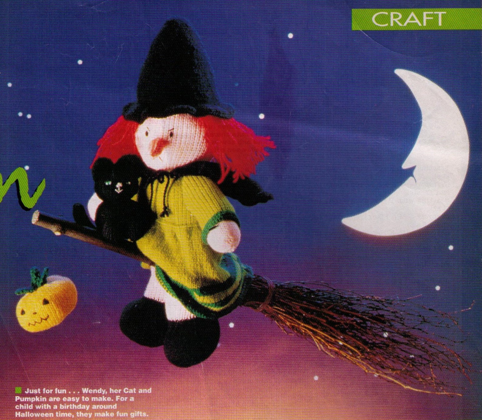Halloween 'WENDY the Witch' Pumpkin & Cat Cute - Etsy