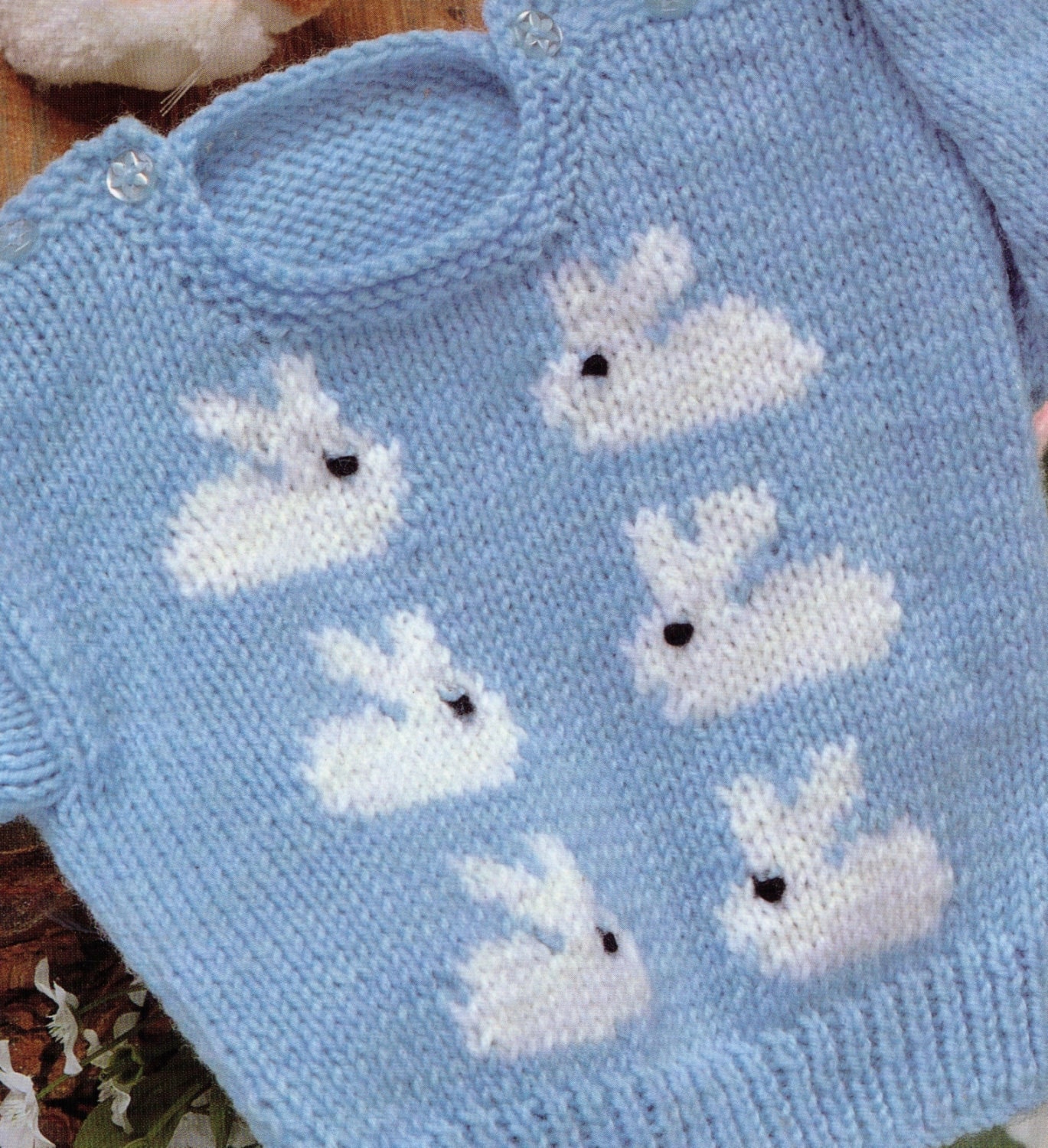 Vintage EASTER and Spring Baby Bunnies Babies Jumper Boy's & Girl's ...