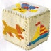 Picture Patchwork BABY Cot Blanket & Toy Cube Block Pram Rug Childrens ...