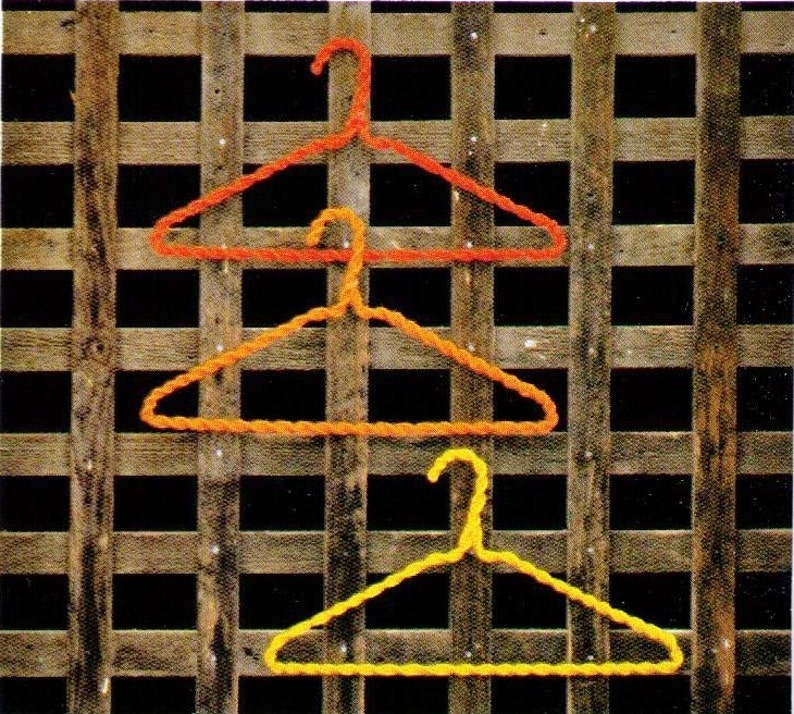 Vintage 1970s Macrame COAT Hanger Covers Are Very Easy to Make Great to ...