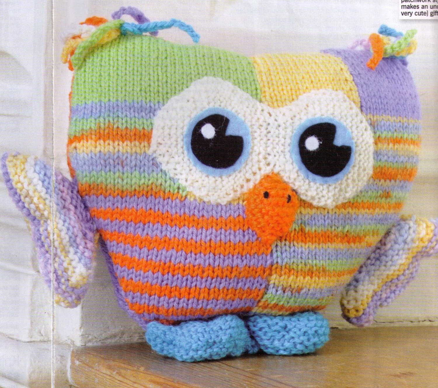 PATCHY Bright Ollie the OWL Hoot Hoot Animal-childrens Cuddly - Etsy