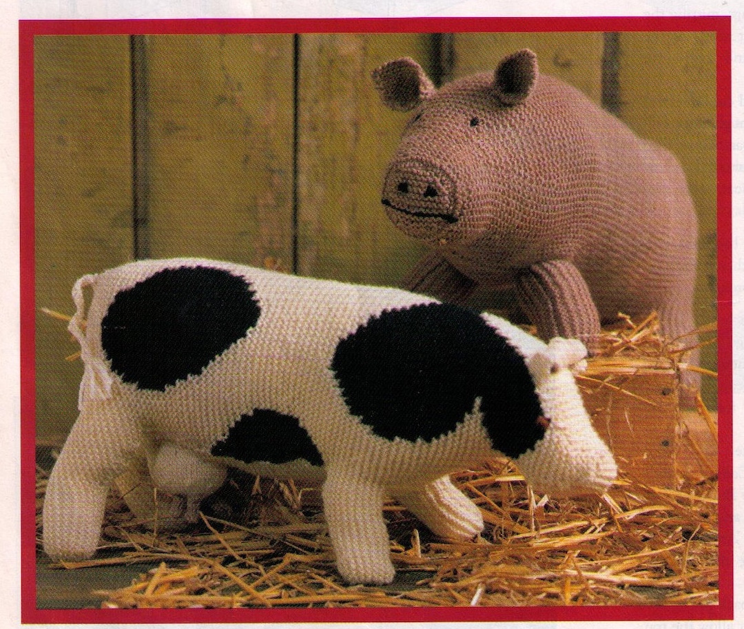Down on the Farm Daisy the Cow & Wilbur the Pig Soft Toy Animal ...