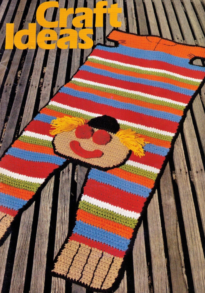 Vintage 1970s Cute Childrens Circus Clown Floor Rug Mat Rare-gr8 for ...
