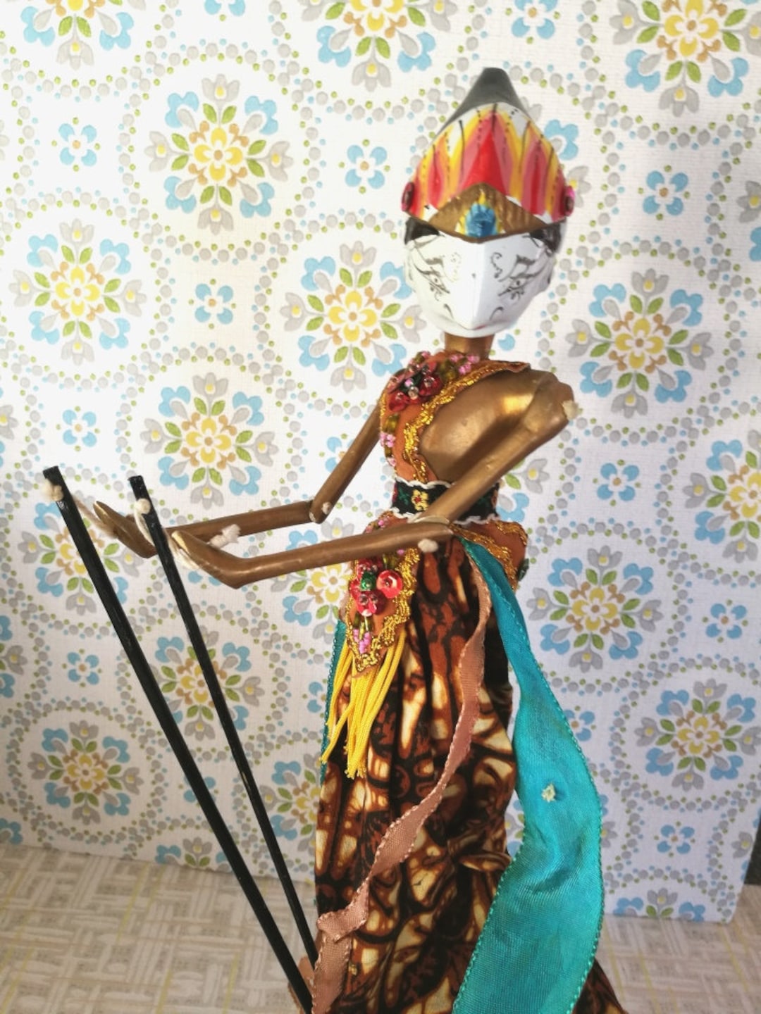 Indonesian Stick Puppet Rama Sinta Wayang Golek - Etsy