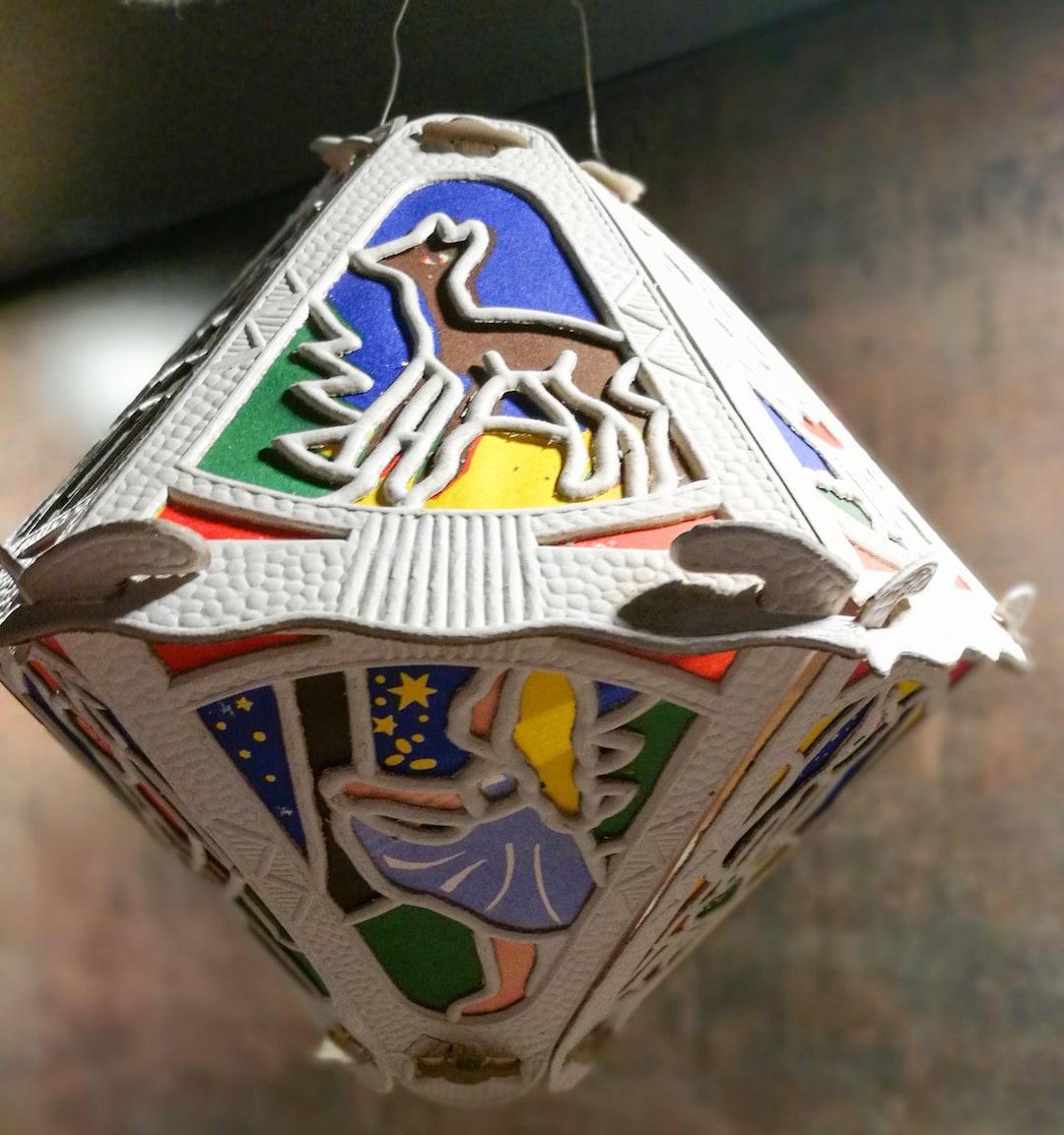 Dresden Cardboard Lantern Fairy Tale VINTAGE - Etsy