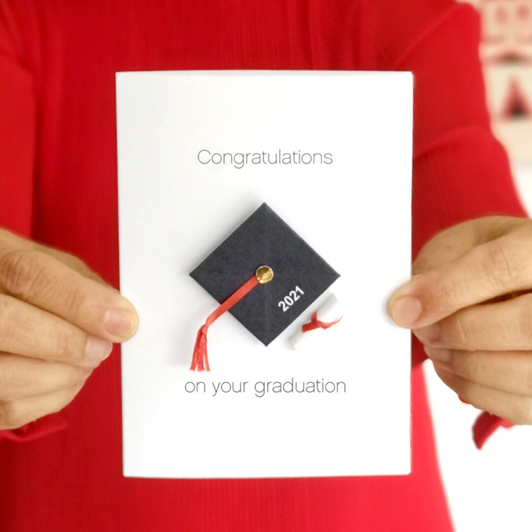 Personalised Origami Graduation Card - Etsy