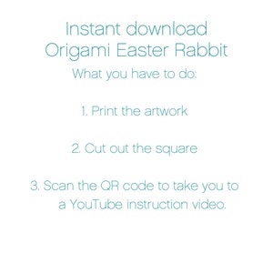 Origami Easter Rabbit Basket Instant Download DIY Easter Gift Easter ...