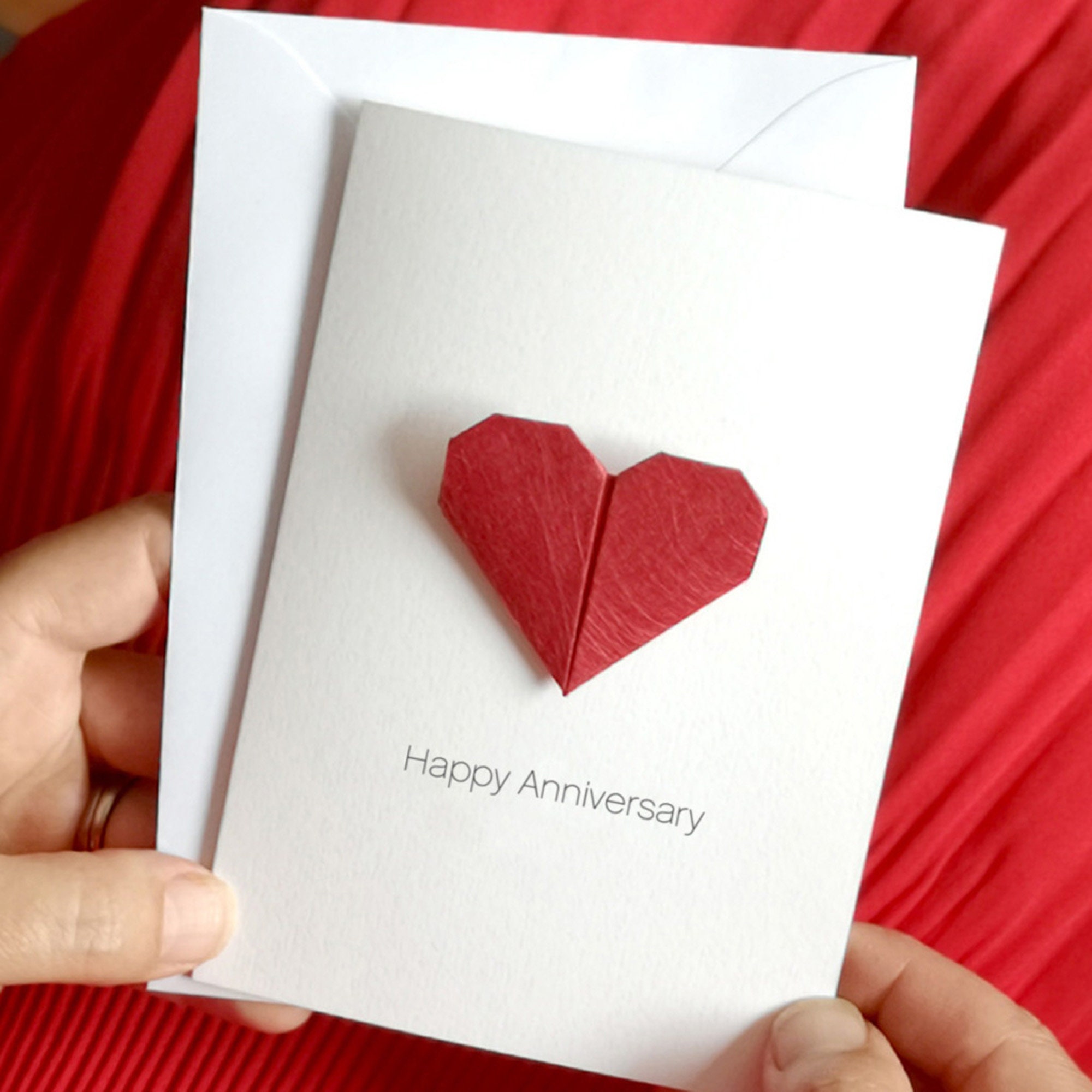 Origami Anniversary Card