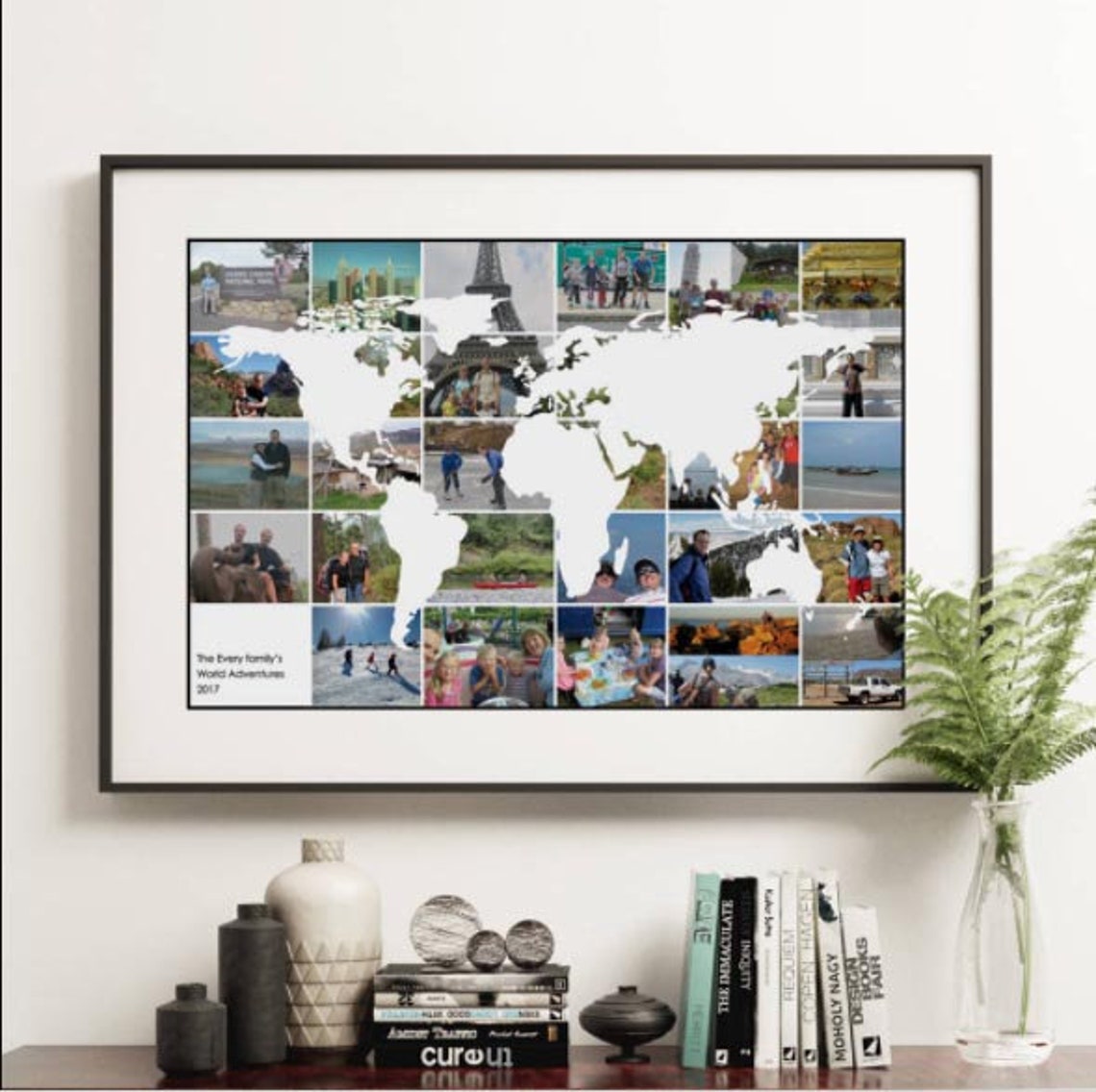 Personalised World Travel Photo Collage Map - Etsy