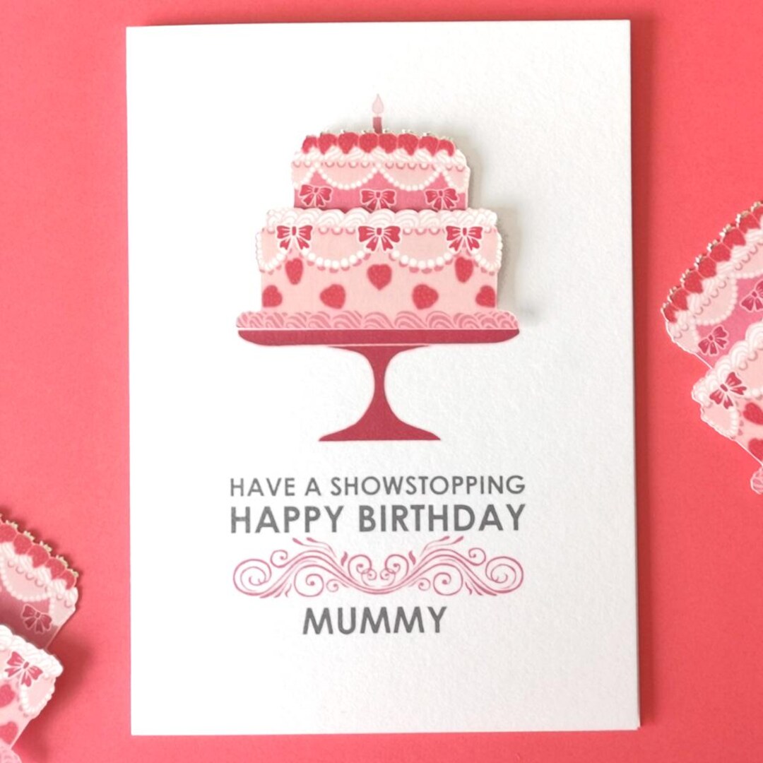 Bake off Birthday Card | Personalised Showstopping Cake Card | 3D Layer ...